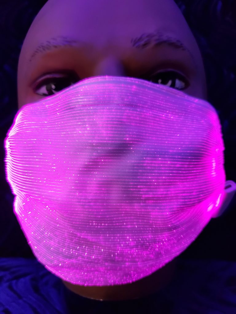 LED Light-up Fiber Optic Face Mask - Things That Glow Store